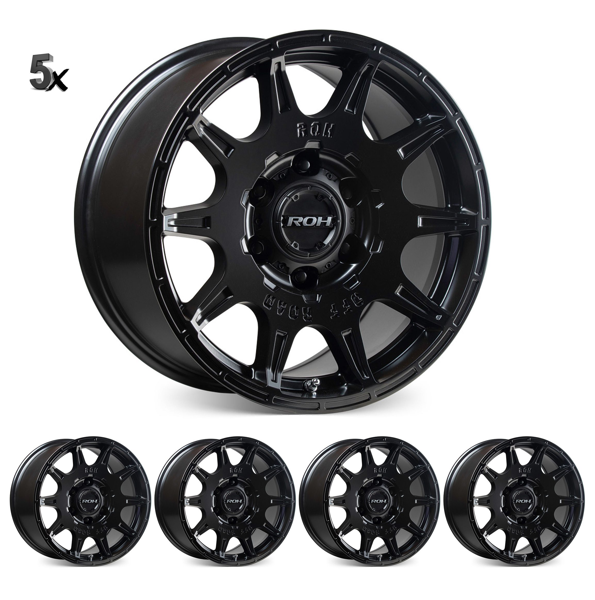 FJ (17X9) 5x INVADER WHEELS (6/139) +25 OFFSET – Uroffroad Kuwait